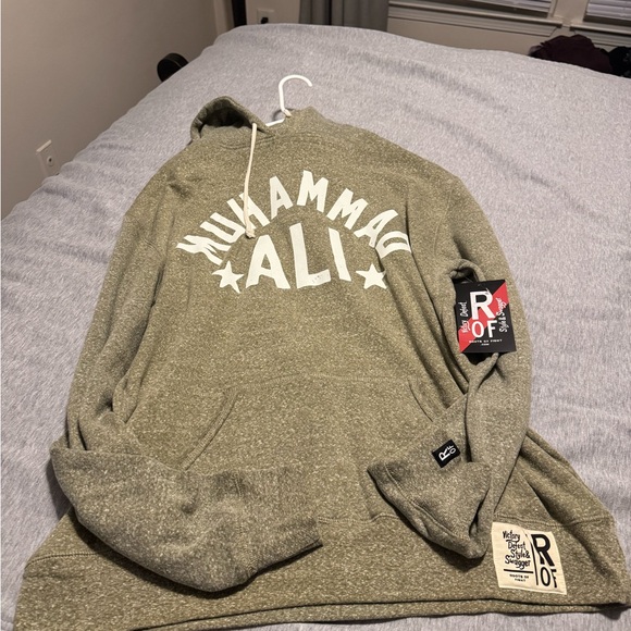 Roots Of Fight | Shirts | Muhammad Ali Heather Green Hoodie | Poshmark